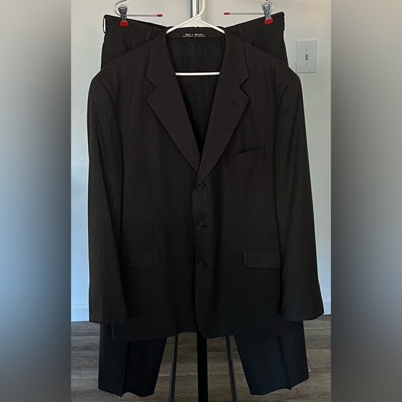Oleg Cassini | Suits & Blazers | Oleg Cassini 2 Pc 0 Wool Gray Mens Suit 46r40w | Poshmark